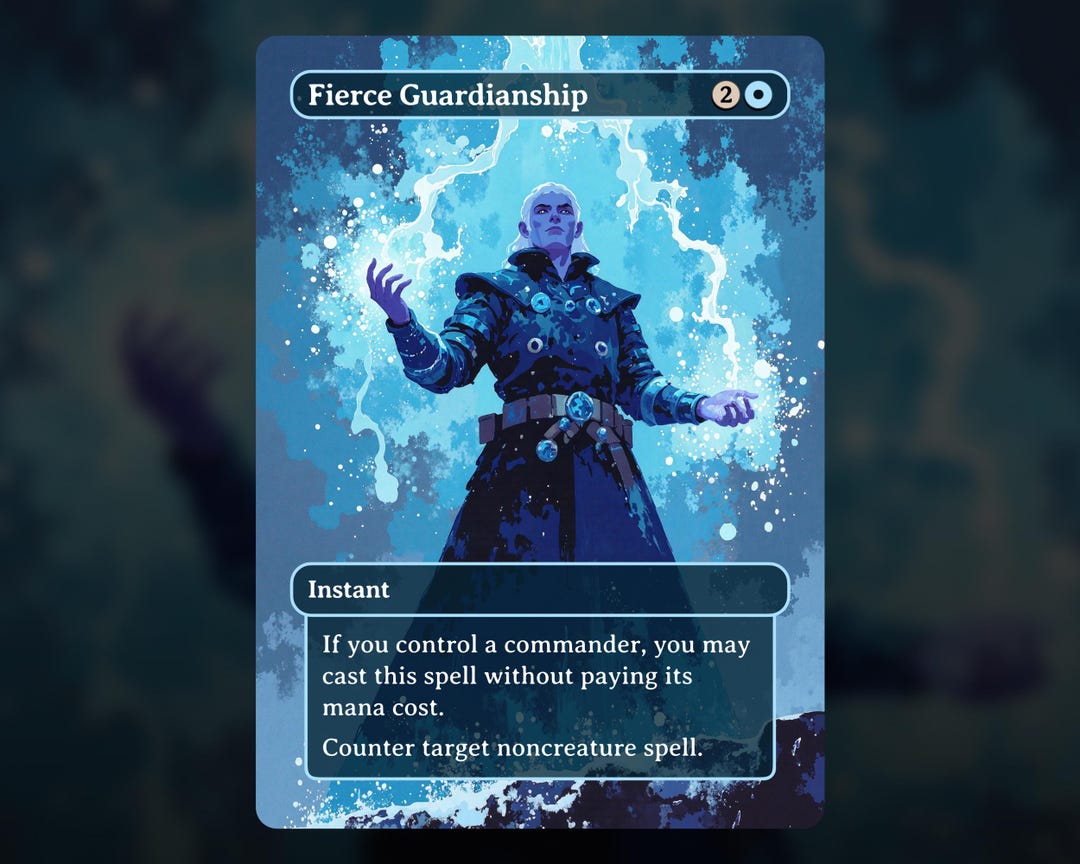 Fierce Guardianship - MTG Proxy Card - Commander Deck, EDH - High ...