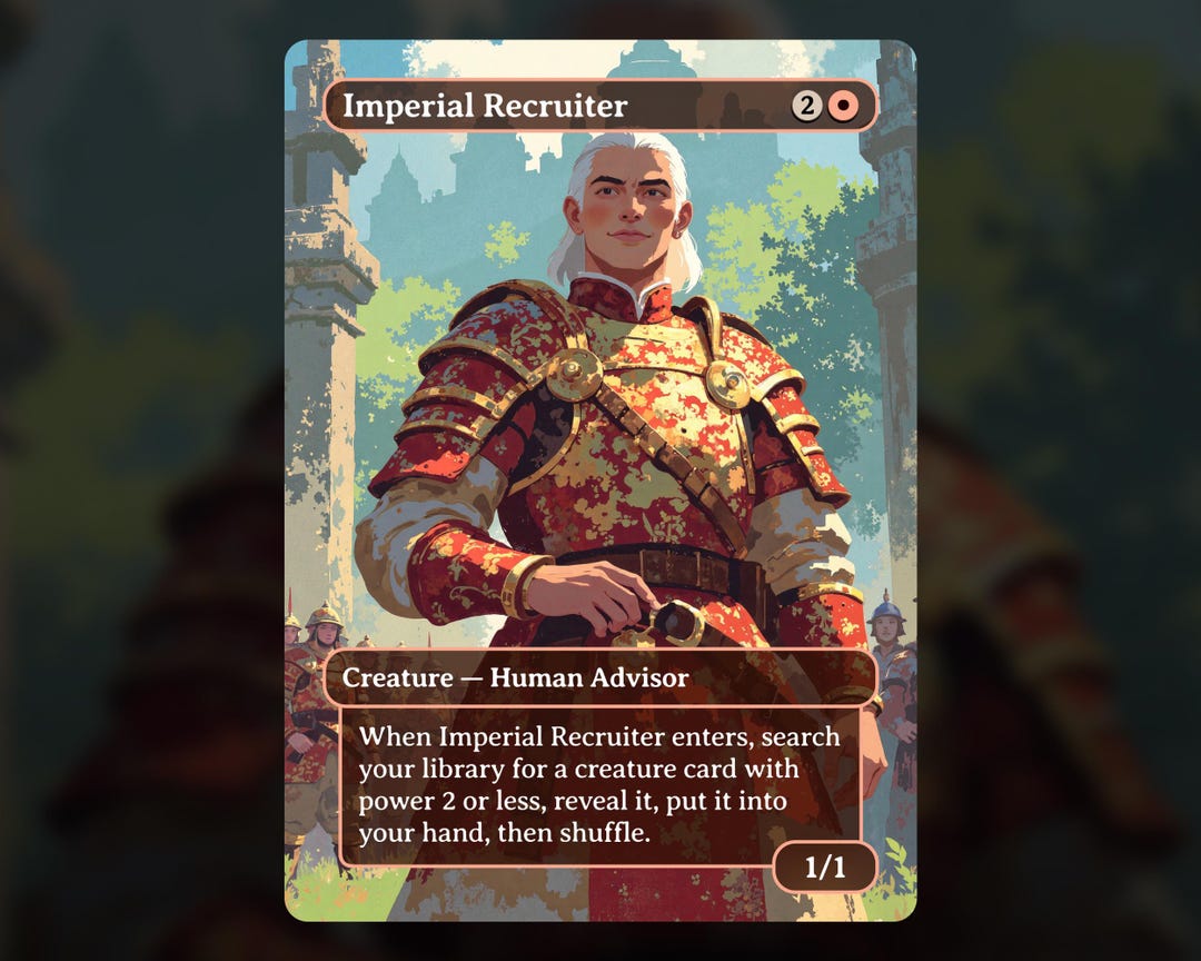 Imperial Recruiter - MTG Proxy Card - Commander Deck, EDH - High ...