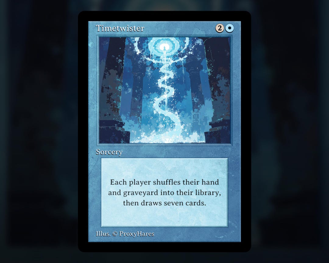 Timetwister - MTG Proxy Card - Commander Deck, EDH - High Quality Cards ...