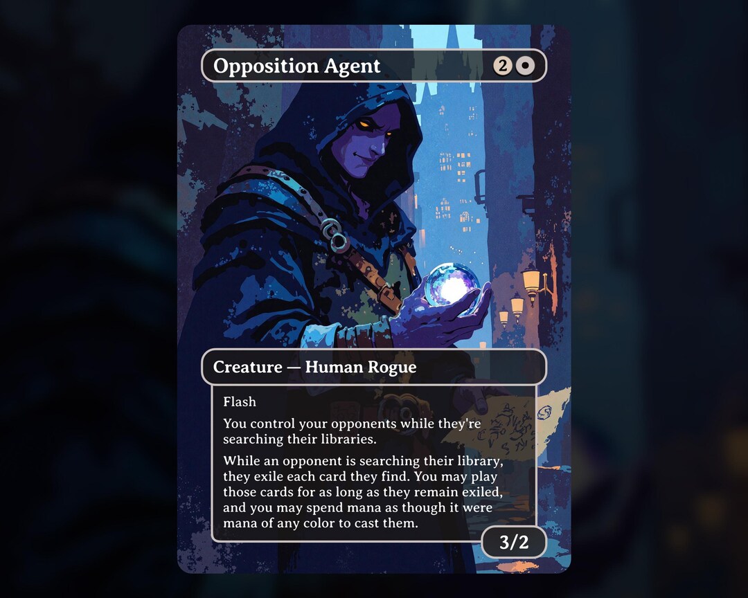 Opposition Agent - MTG Proxy Card - Commander Deck, EDH - High Quality ...
