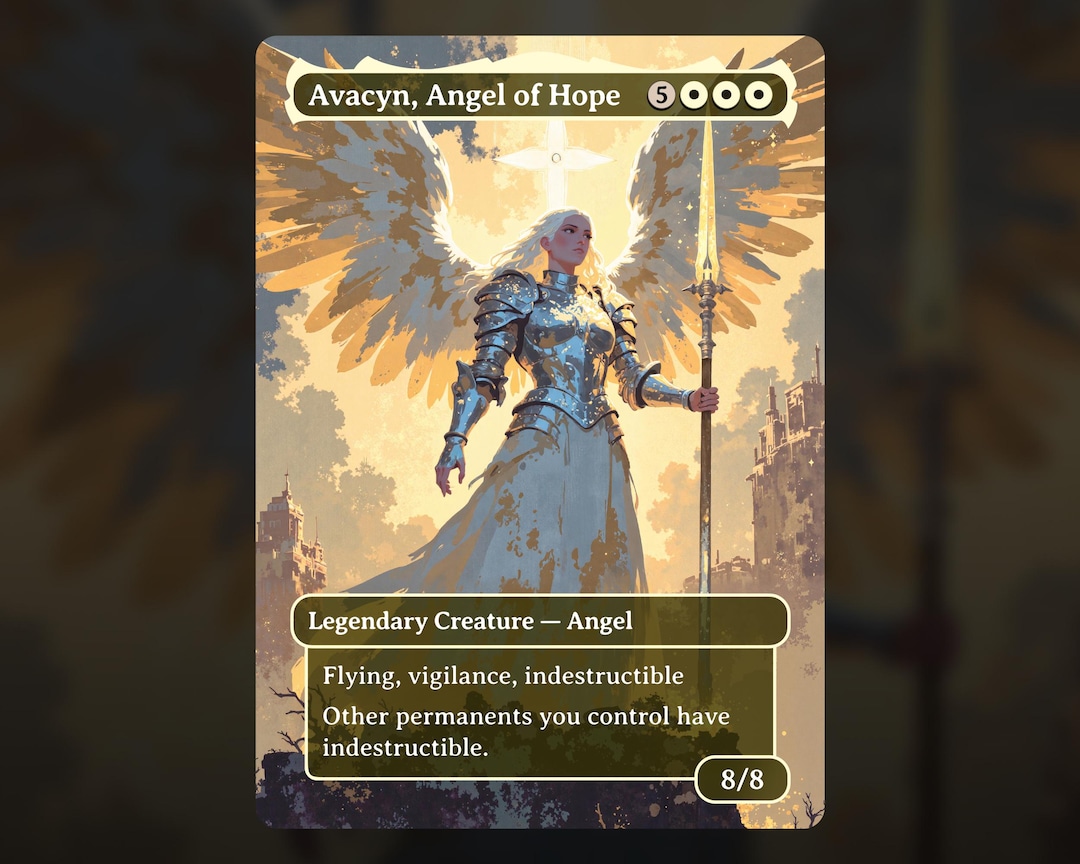 Avacyn, Angel of Hope - MTG Proxy Card - Commander Deck, EDH - High ...