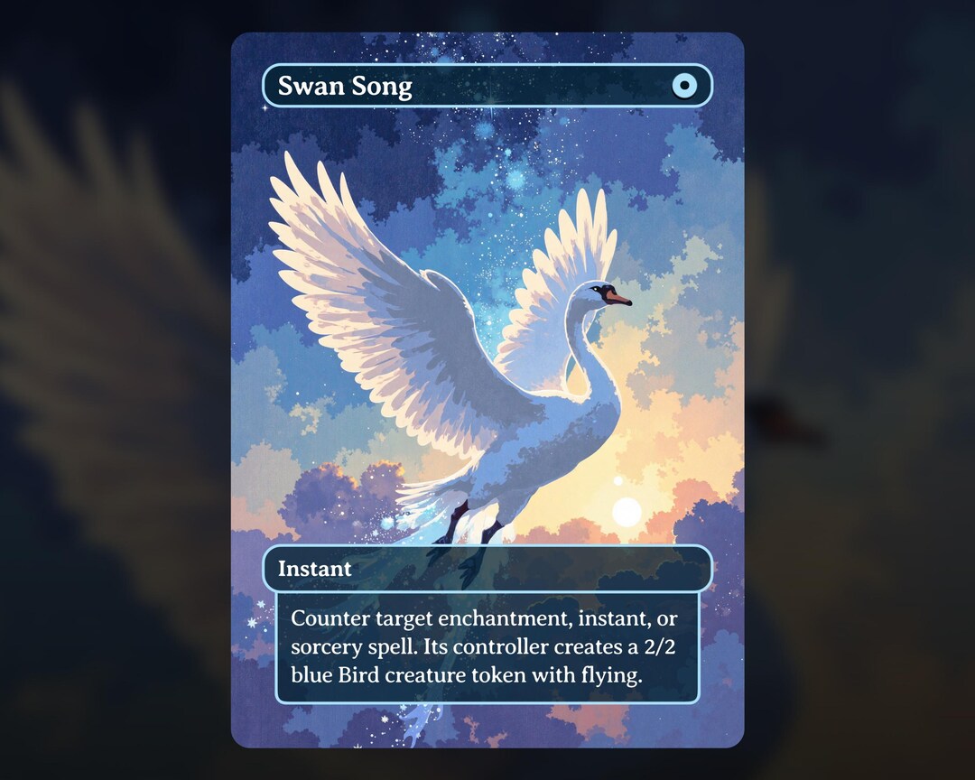 Swan Song - MTG Proxy Card - Commander Deck, EDH - High Quality Cards ...