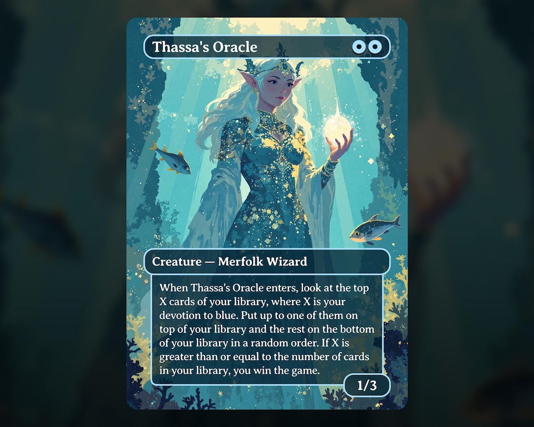 Thassa's Oracle - MTG Proxy Card - Commander Deck, EDH - High Quality ...