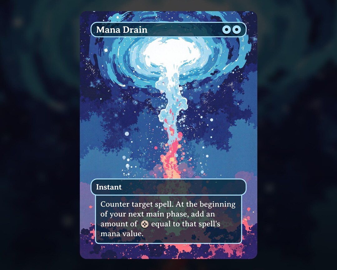 Mana Drain - MTG Proxy Card - Commander Deck, EDH - High Quality Cards ...
