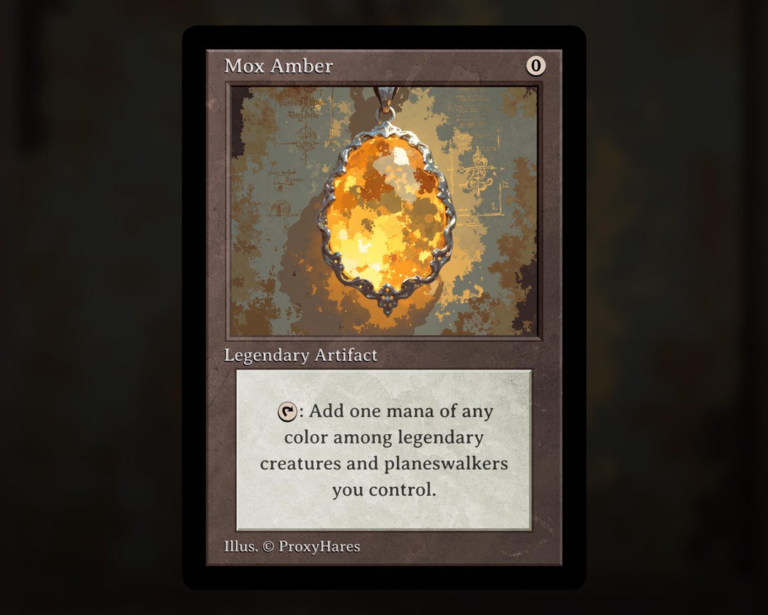 Mox Amber - MTG Proxy Card - Commander Deck, EDH - High Quality Cards ...