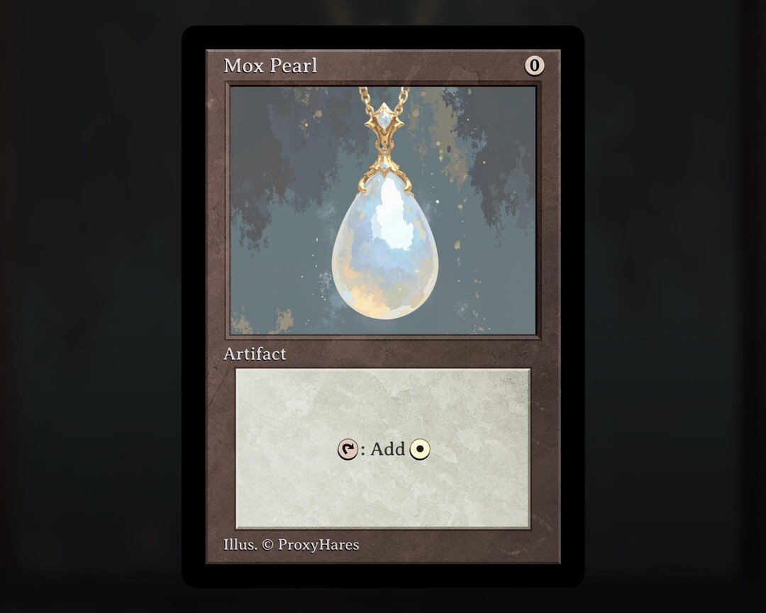 Mox Pearl - MTG Proxy Card - Commander Deck, EDH - High Quality Cards ...