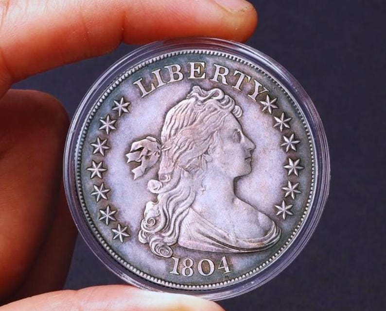 1804 Draped Bust Dollar Collectible U.S. Commemorative Coins – Antique ...