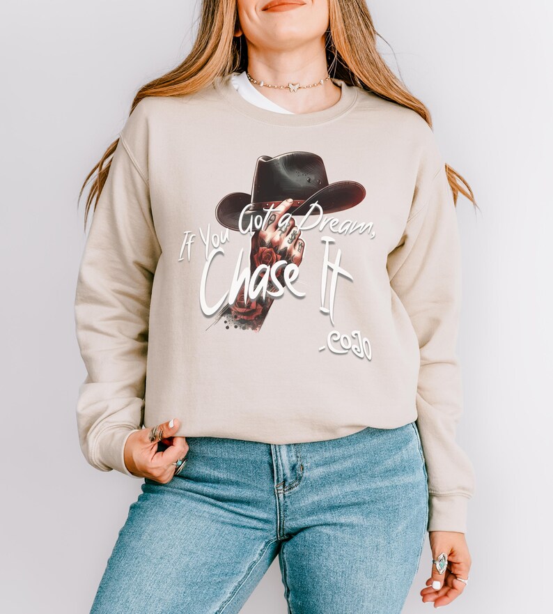 Black Cowboy Hat Tattoo Sweater Cody Johnson Country Music Tee Rustic ...