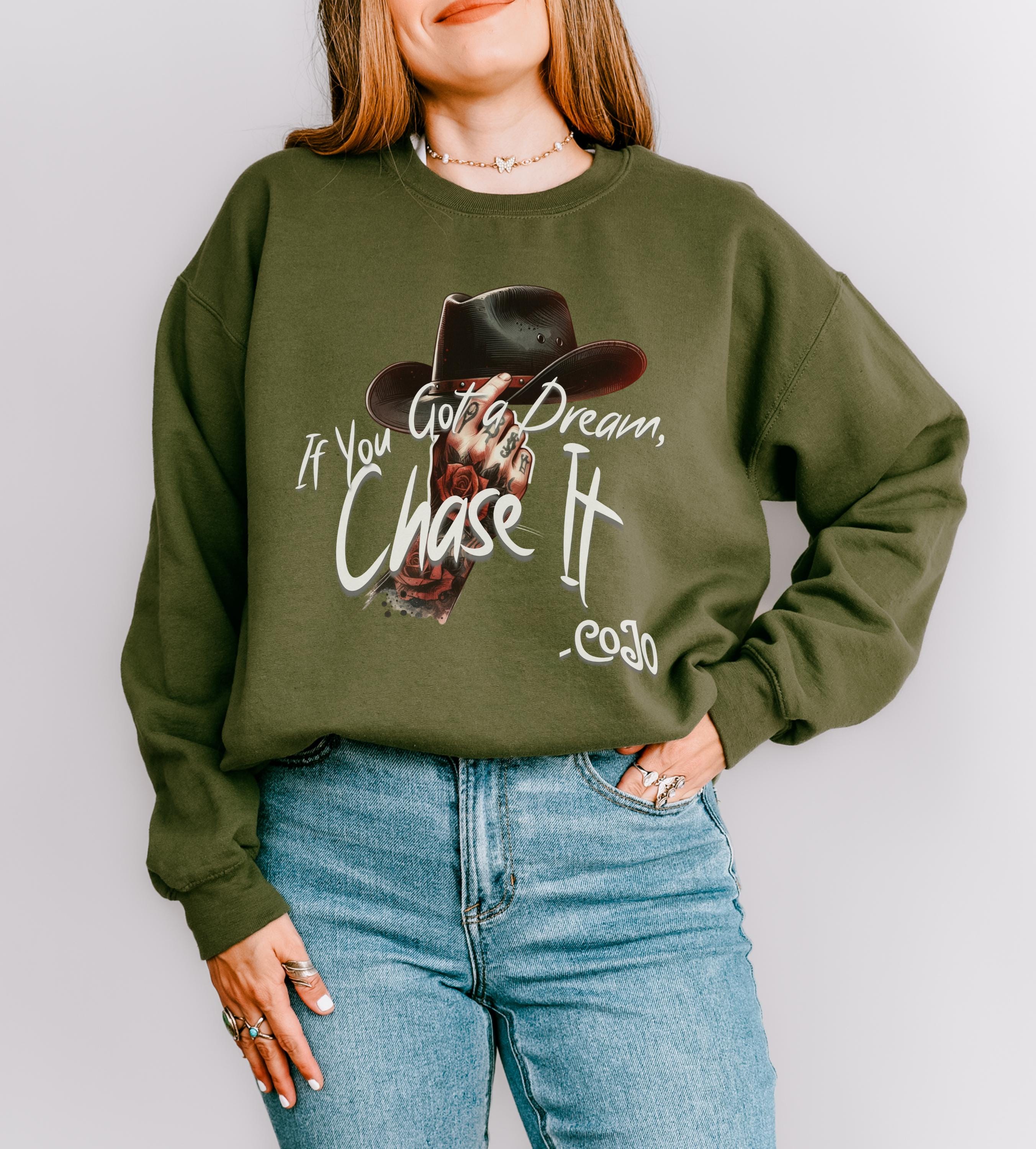 Black Cowboy Hat Tattoo Sweater Cody Johnson Country Music Tee Rustic ...