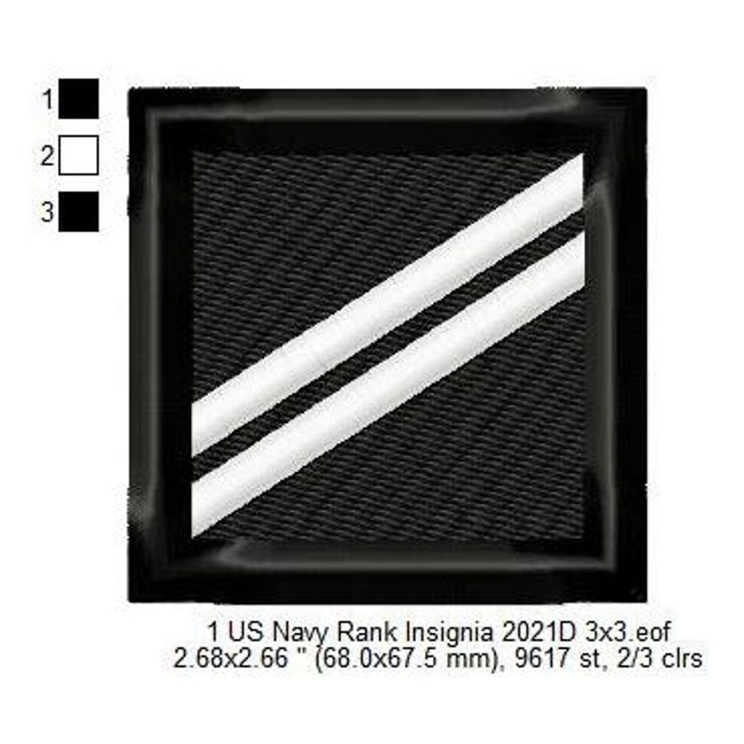 US Navy Rank Insignia Seaman Apprentice Patch Machine Embroidery ...