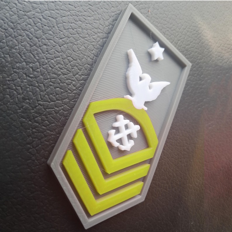 US Navy Senior Chief Petty Officer Insignia Emblem 3D STL Files for 3D ...