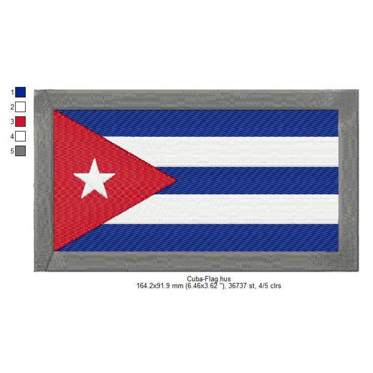 Cuba Flag Cuban World National Flags Machine Embroidery Digitized ...
