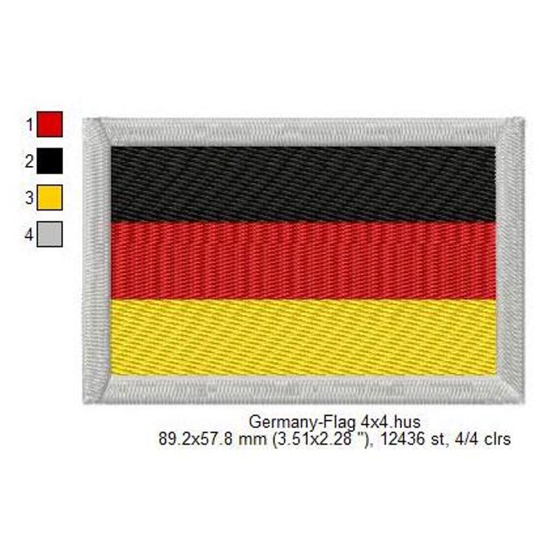 Germany Flag German World National Flags Machine Embroidery Digitized ...