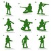 Green Army Action Figures 42 Pieces Set Machine Embroidery Digitized ...