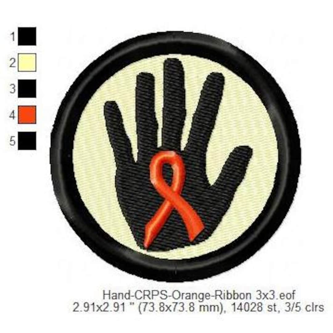 Hand CRPS Ribbon Symbols Machine Embroidery Digitized Design Files ...