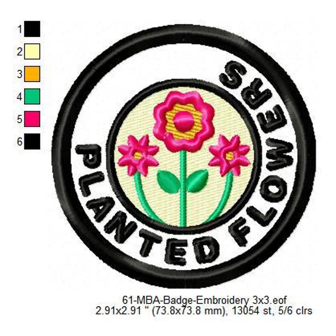 Merit Adulting Badge Machine Embroidery Digitized Design Files | Dst ...