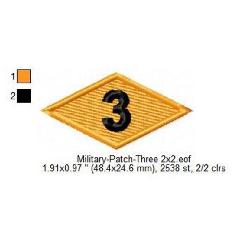 US Army Ranger Third Battalion Diamond Machine Embroidery Digitized ...