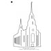 Layton Utah LDS Temple Outline Machine Embroidery Digitized Design ...