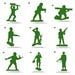 Green Army Action Figures 42 Pieces Set Machine Embroidery Digitized ...