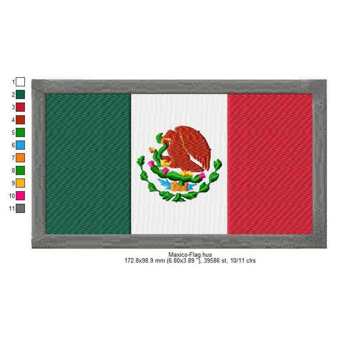 Mexico Flag Mexican World National Flags Machine Embroidery Digitized ...
