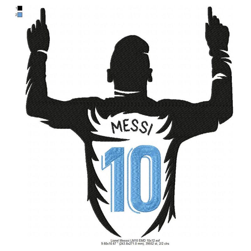 Messi Embroidery - Etsy