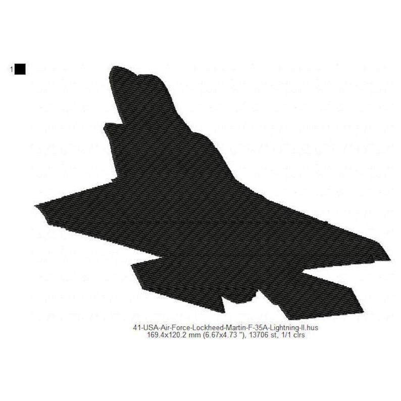 Lockheed Martin F-35 Lightning II Aircraft Silhouette Machine ...