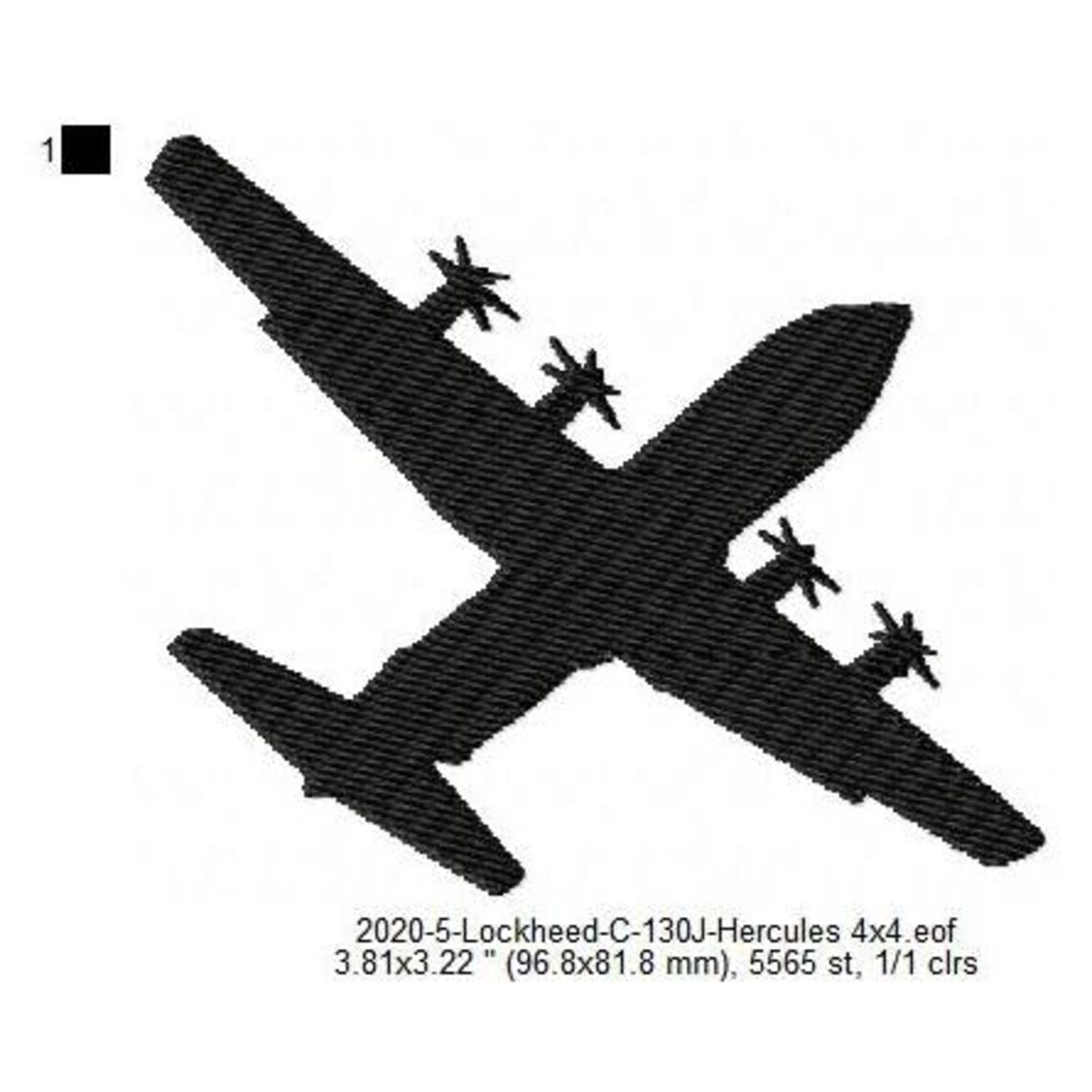 Lockheed Martin C-130J Super Hercules Aircraft Silhouette Machine ...