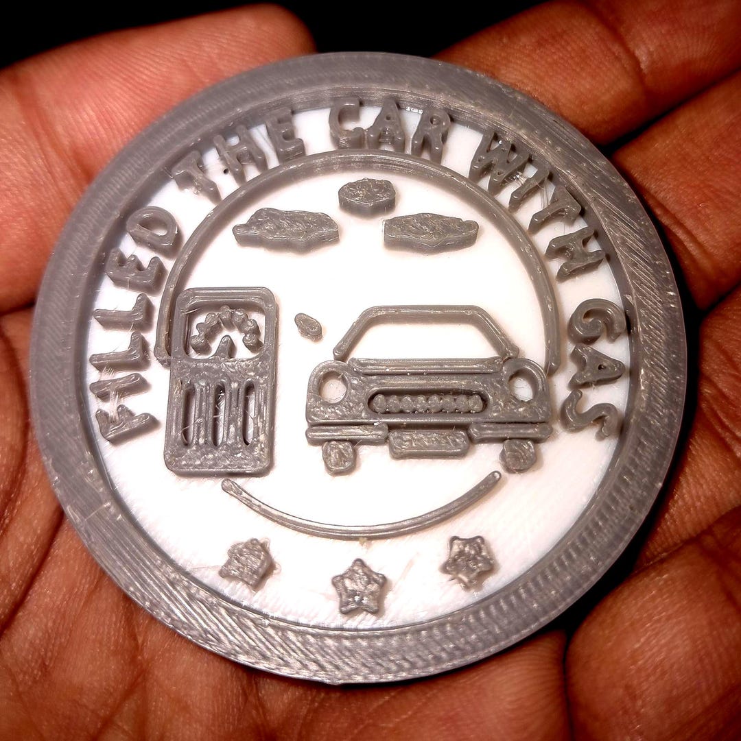 Filled the Car With Gas MBA Merit Badges 3D STL Files for 3D Printing ...