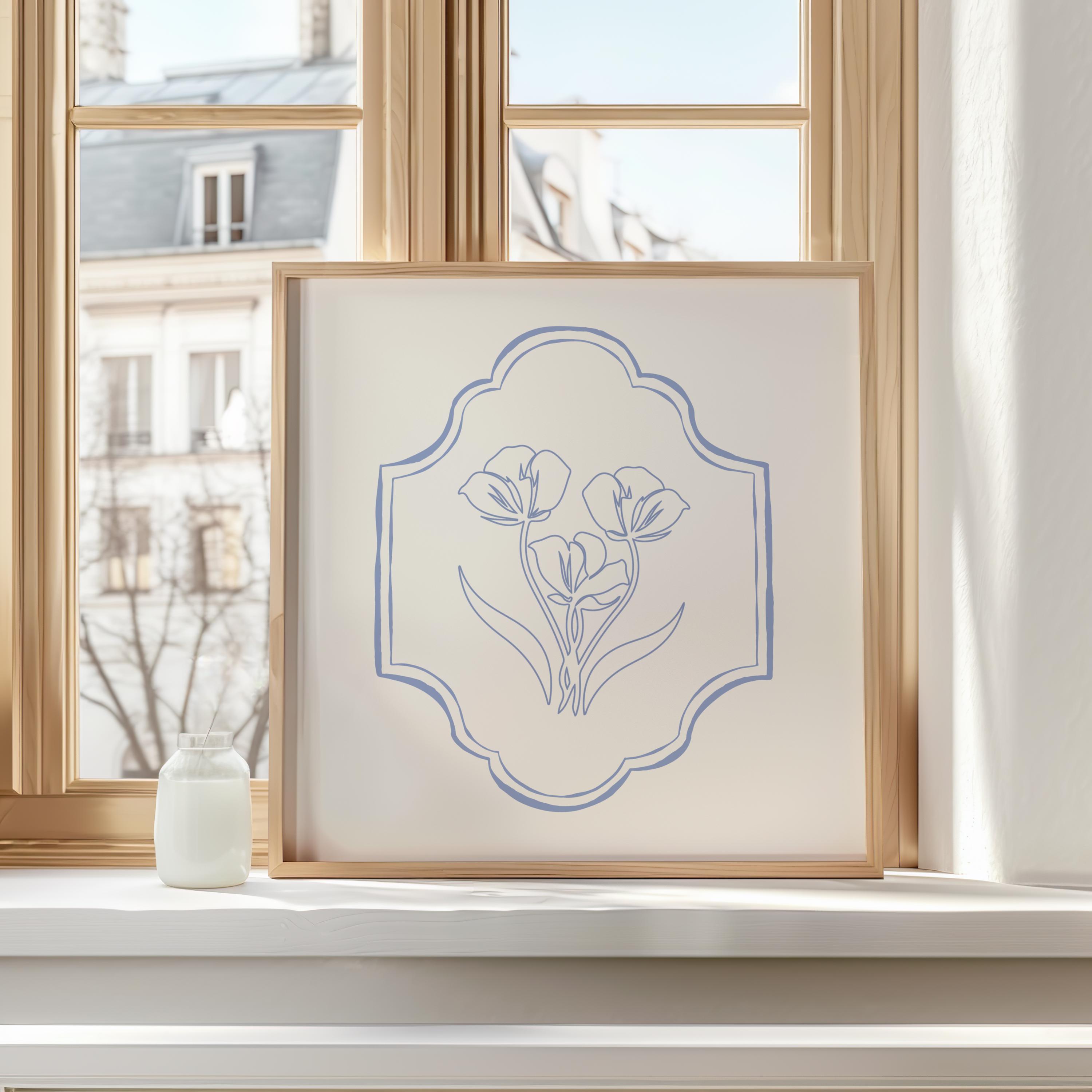 Vintage Sego Lily Illustration Print, Digital Downloadable Wall Art ...