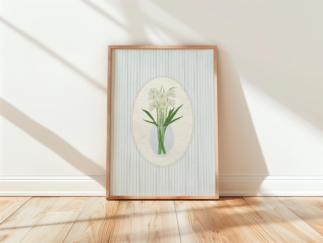 Vintage Sego Lily Illustration Print, Digital Downloadable Wall Art ...