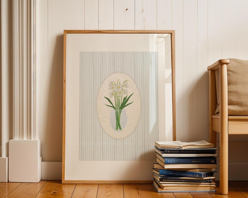 Vintage Sego Lily Illustration Print, Digital Downloadable Wall Art ...