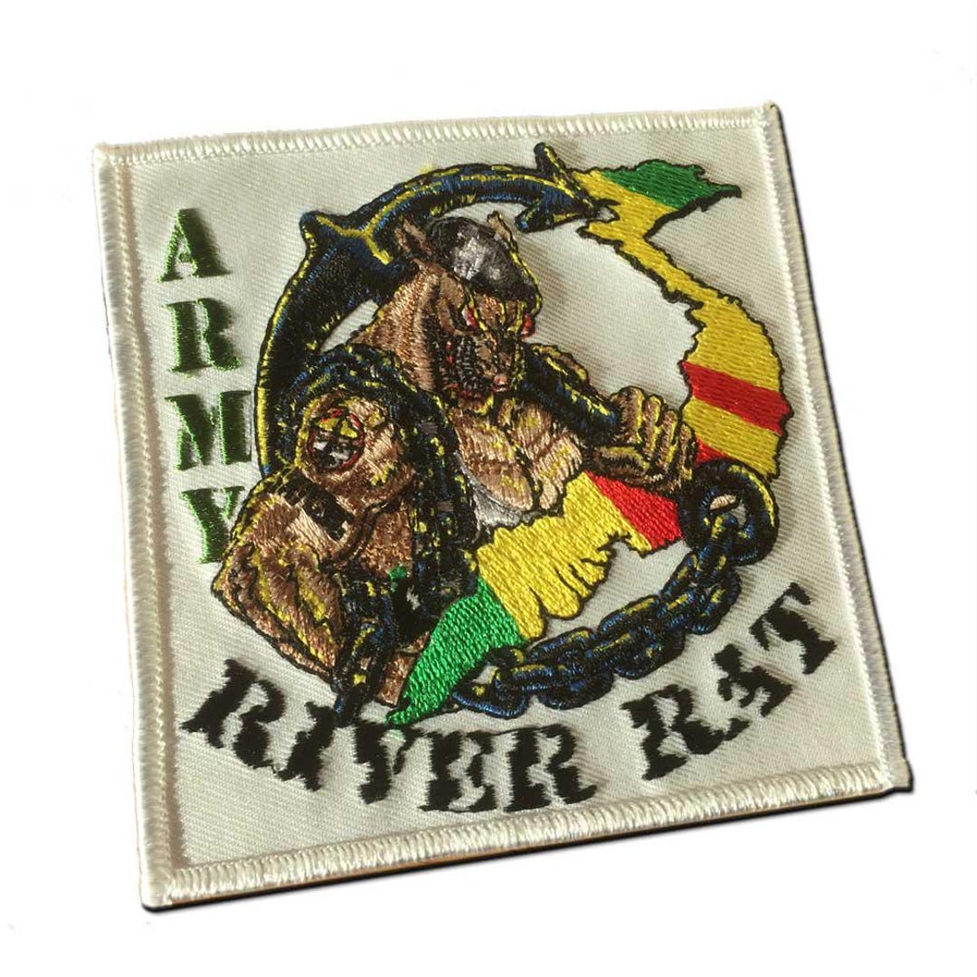 Army River Rat Vietnam Veteran Patriotic 4" Military Patch - Etsy