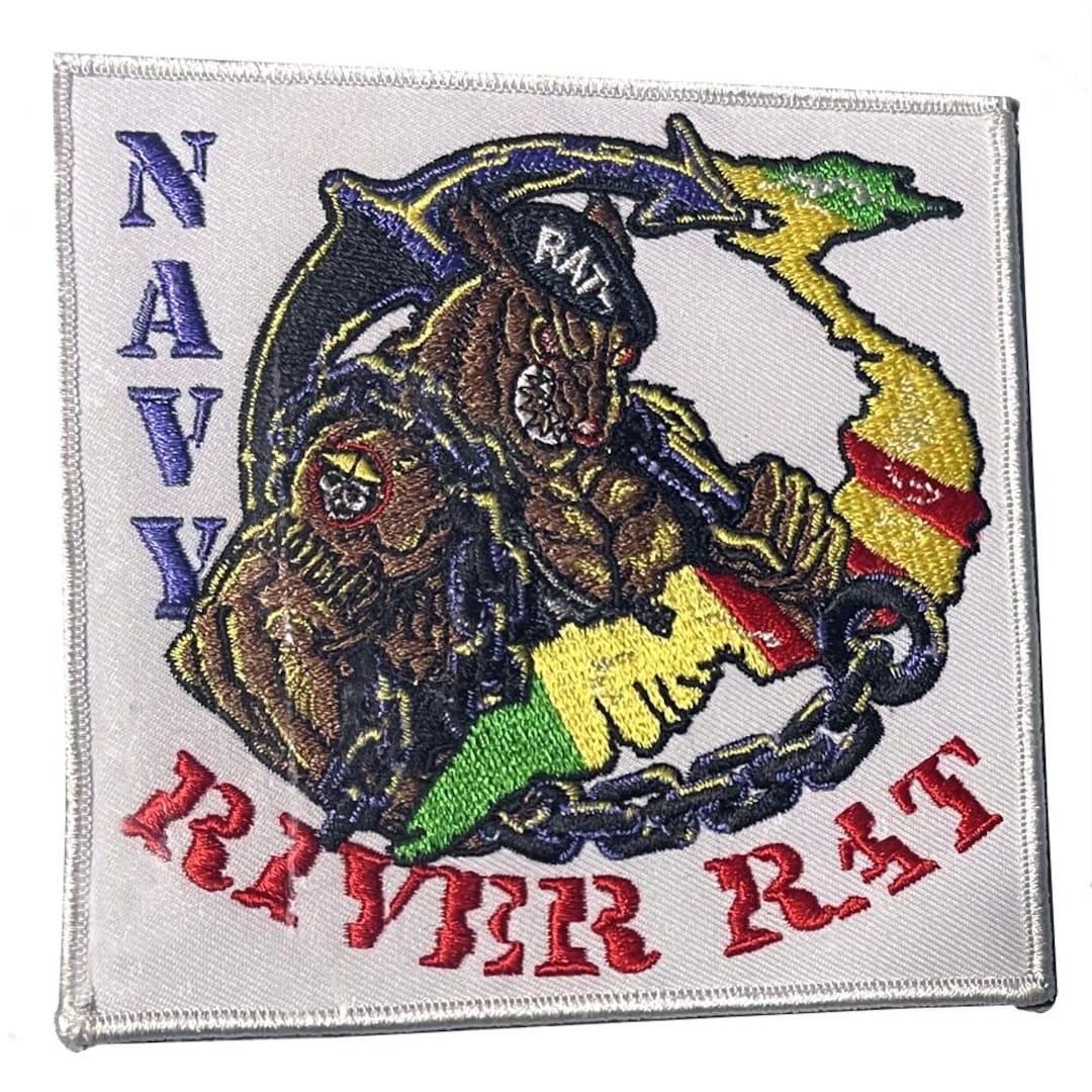 US Navy River Rat Vietnam Veteran Patriotic 4" Military Patch - Etsy