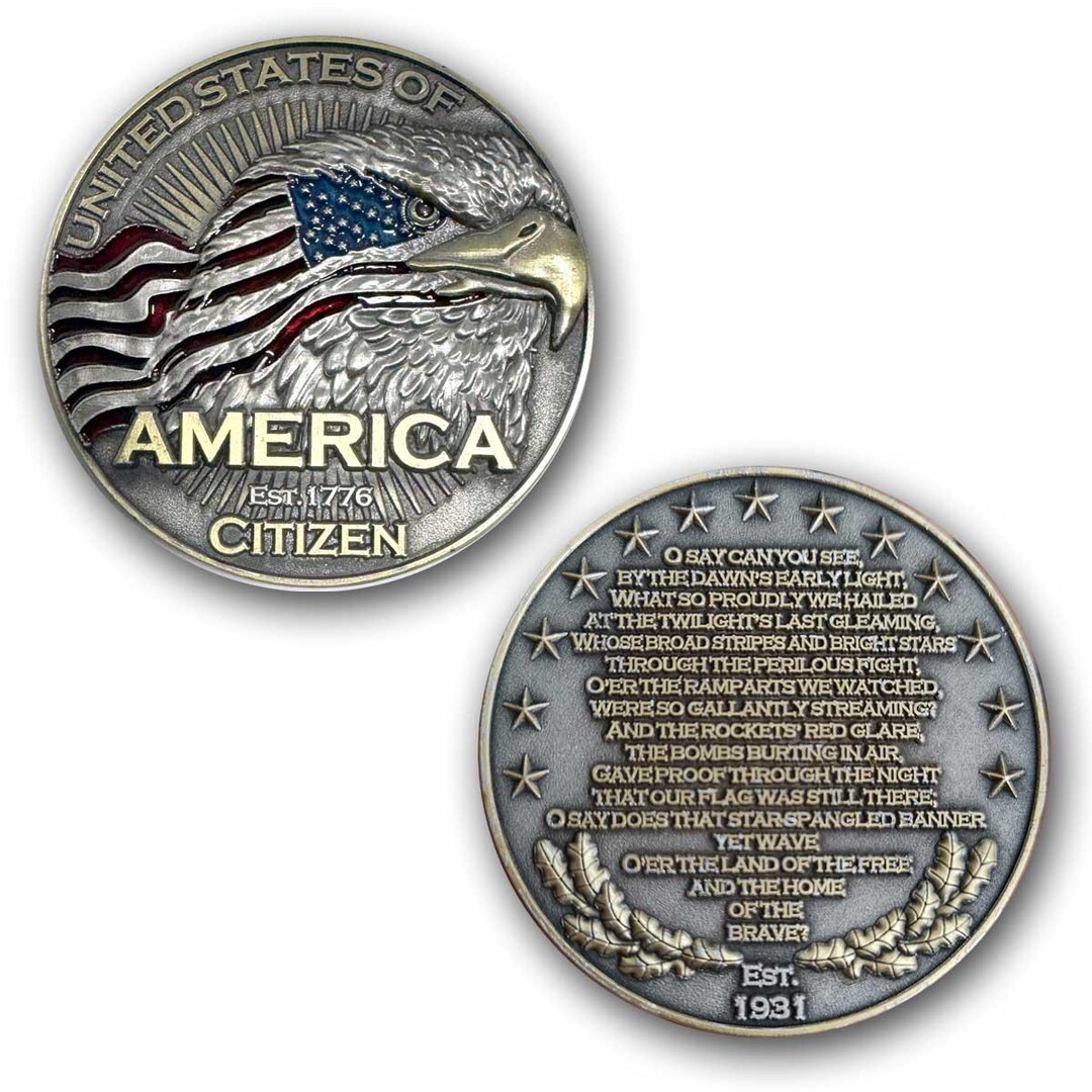 National Anthem USA United States of America Citizen Since 1776 ...