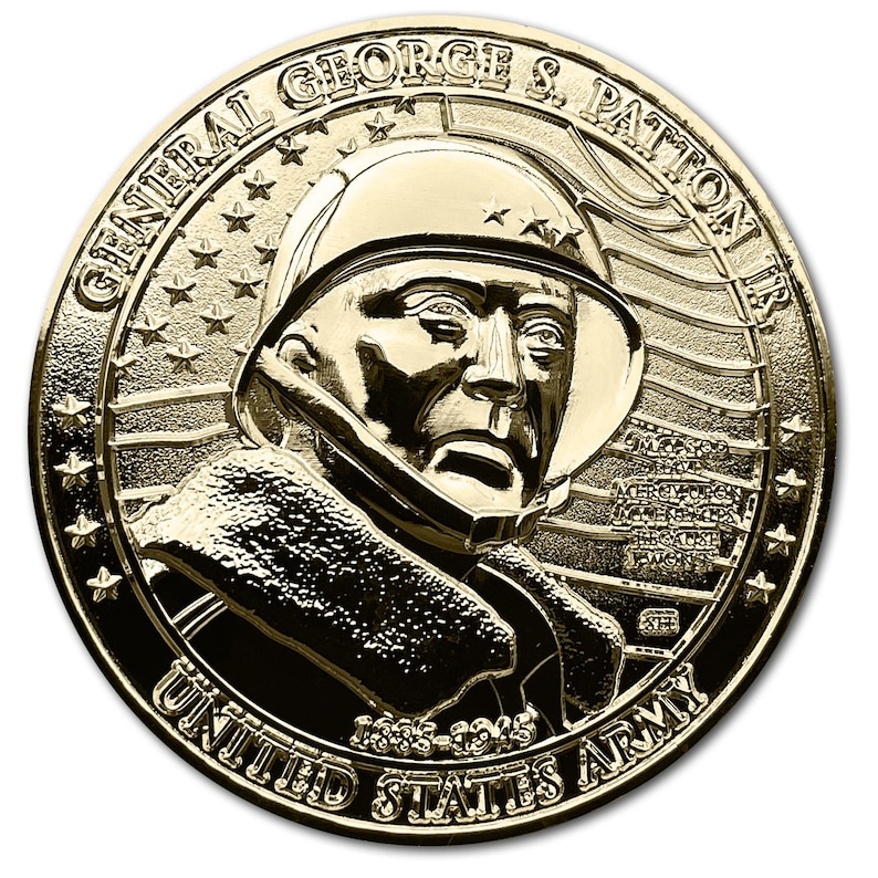 General Patton 24k Gold Clad Commemorative Coin - Etsy