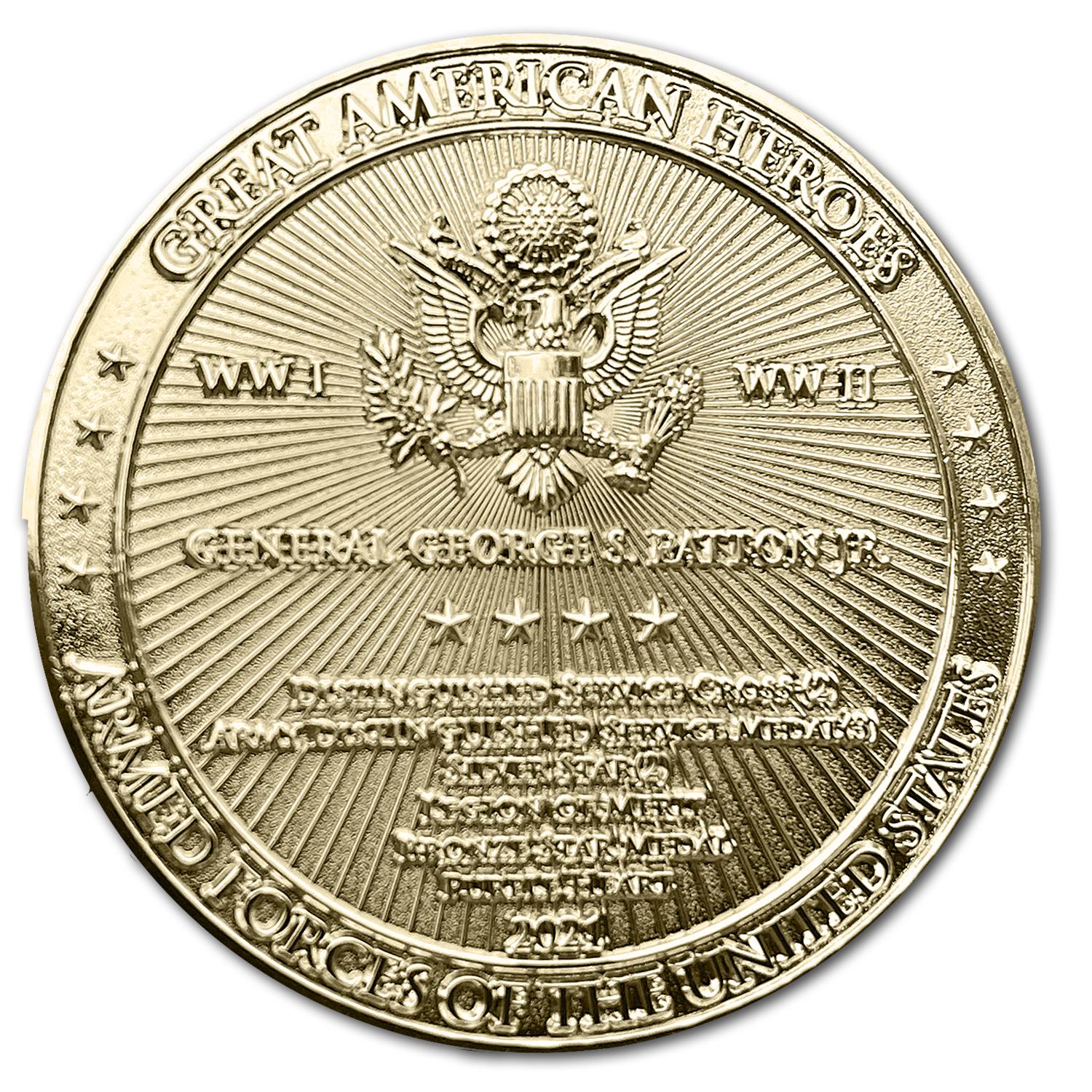 General Patton 24k Gold Clad Commemorative Coin - Etsy
