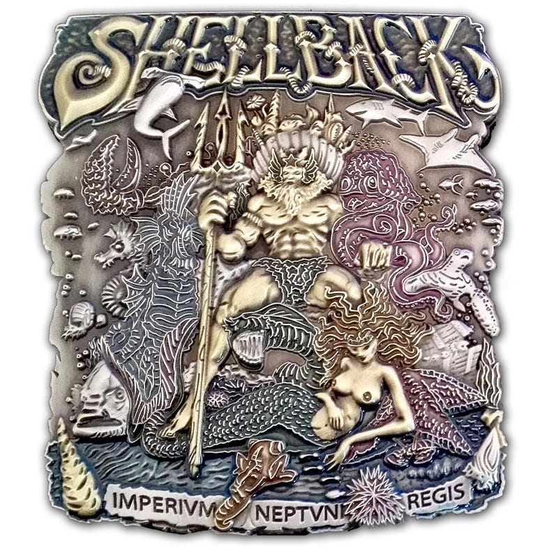 Shellback King Neptune's Court, Mermaid and Pollywog Collectible ...