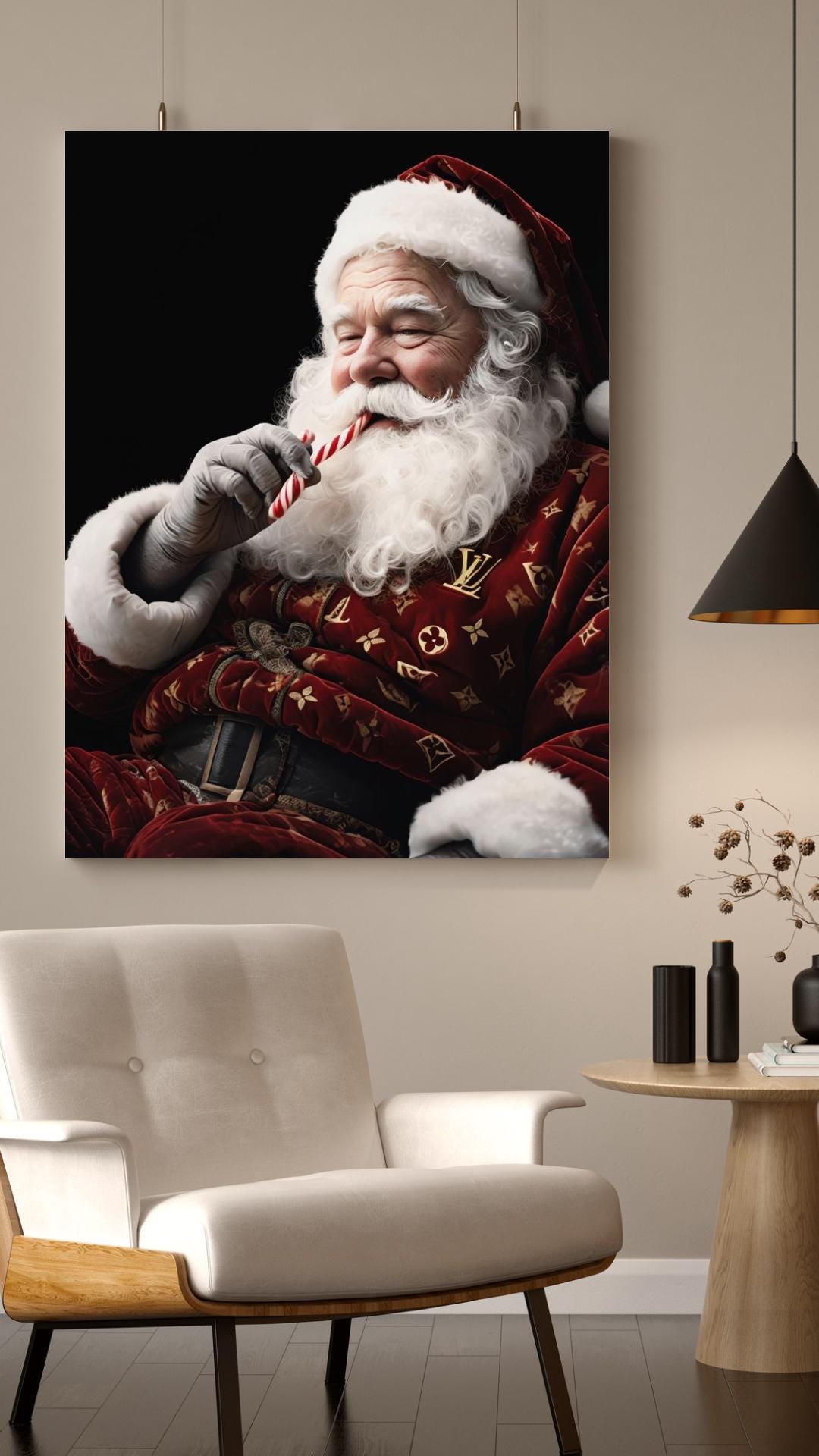 Louis Vuitton Drippy Santa - Etsy