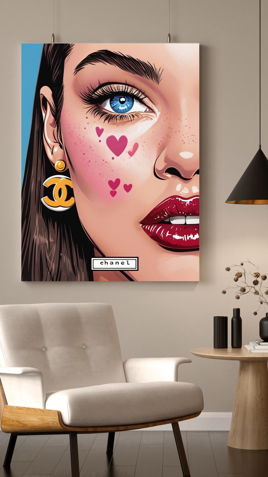 Chanel Pop Art Girl - Etsy