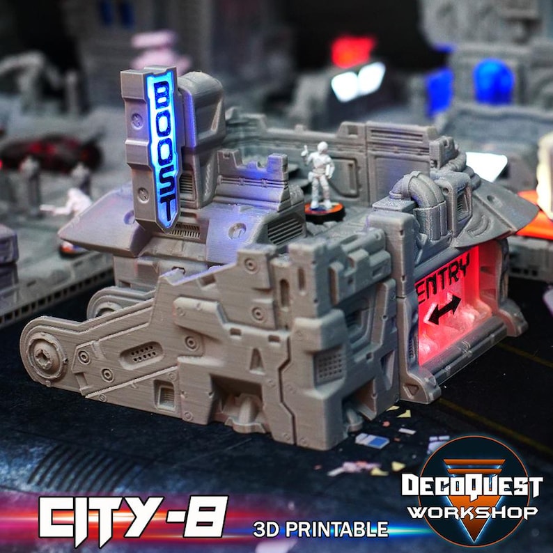 City 8: Cyberpunk, Shadowrun, Necromunda Terrain - Etsy