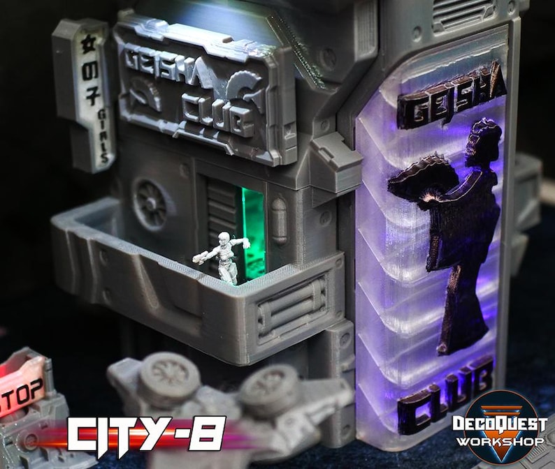 City 8: Cyberpunk, Shadowrun, Necromunda Terrain - Etsy