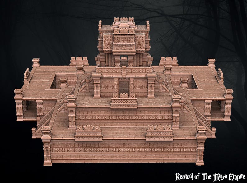 Templo De Tezcatlipoca - Revival of the Maya Empire, Tabletop Terrain ...