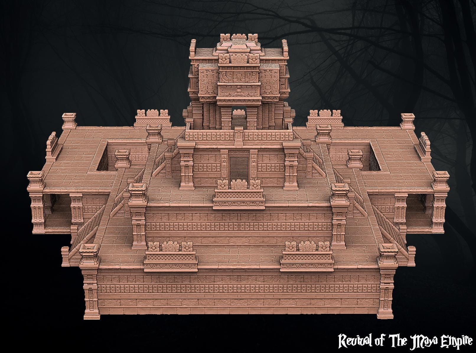 Templo De Tezcatlipoca - Revival of the Maya Empire, Tabletop Terrain ...