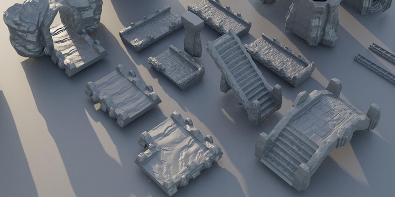 Underground Dwarf Settlement, Tabletop Terrain, 28mm 32mm - Etsy