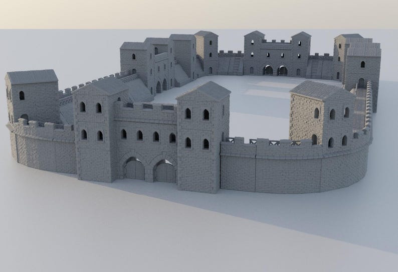 Roman Fort, Build Your Own, Tabletop Terrain, 28MM - Etsy