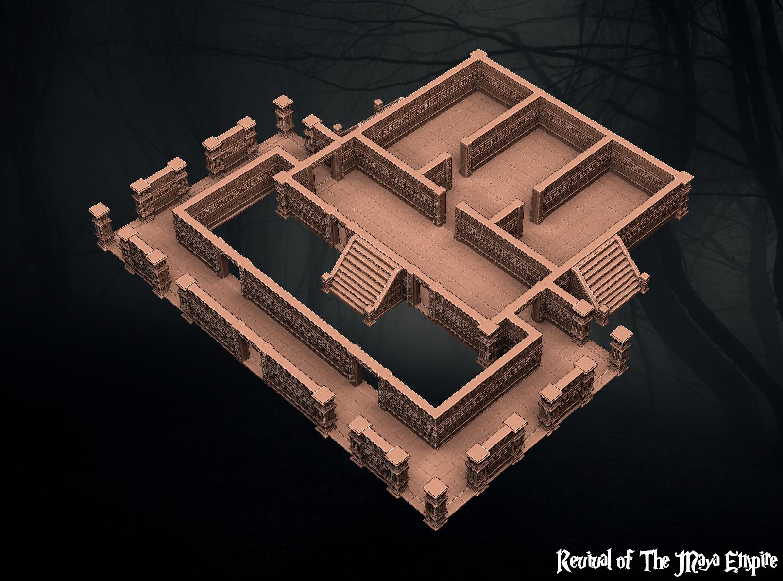 Templo De Tezcatlipoca - Revival of the Maya Empire, Tabletop Terrain ...