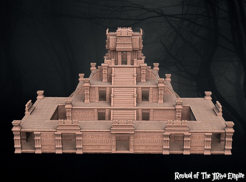 Templo De Tezcatlipoca - Revival of the Maya Empire, Tabletop Terrain ...