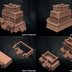 Templo De Coacalco - Revival of the Maya Empire, Tabletop Terrain, 28mm ...