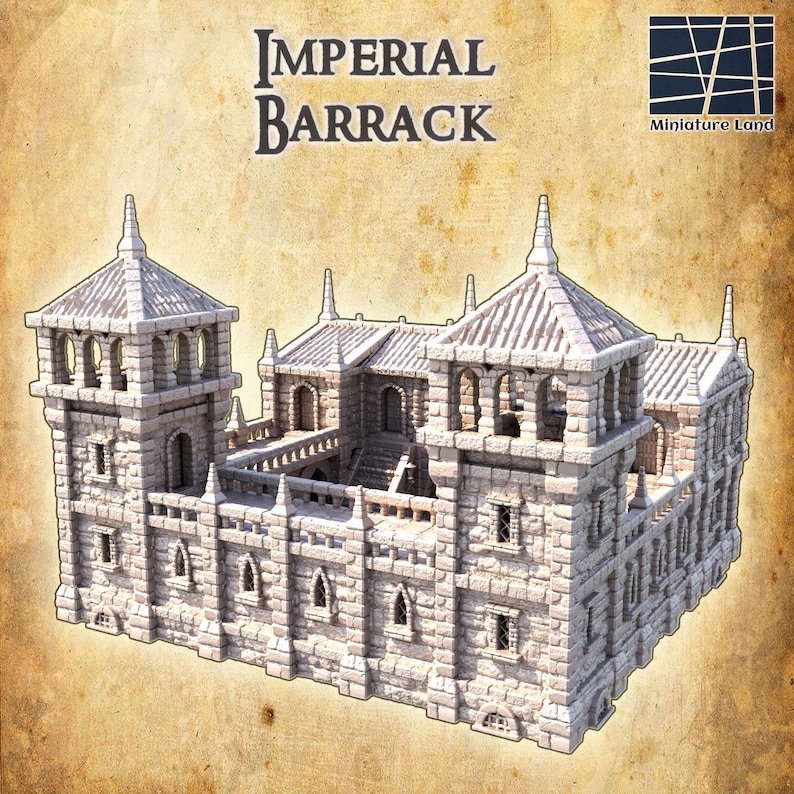 Imperial Barracks, Tabletop Terrain, 28mm, 32mm - Etsy