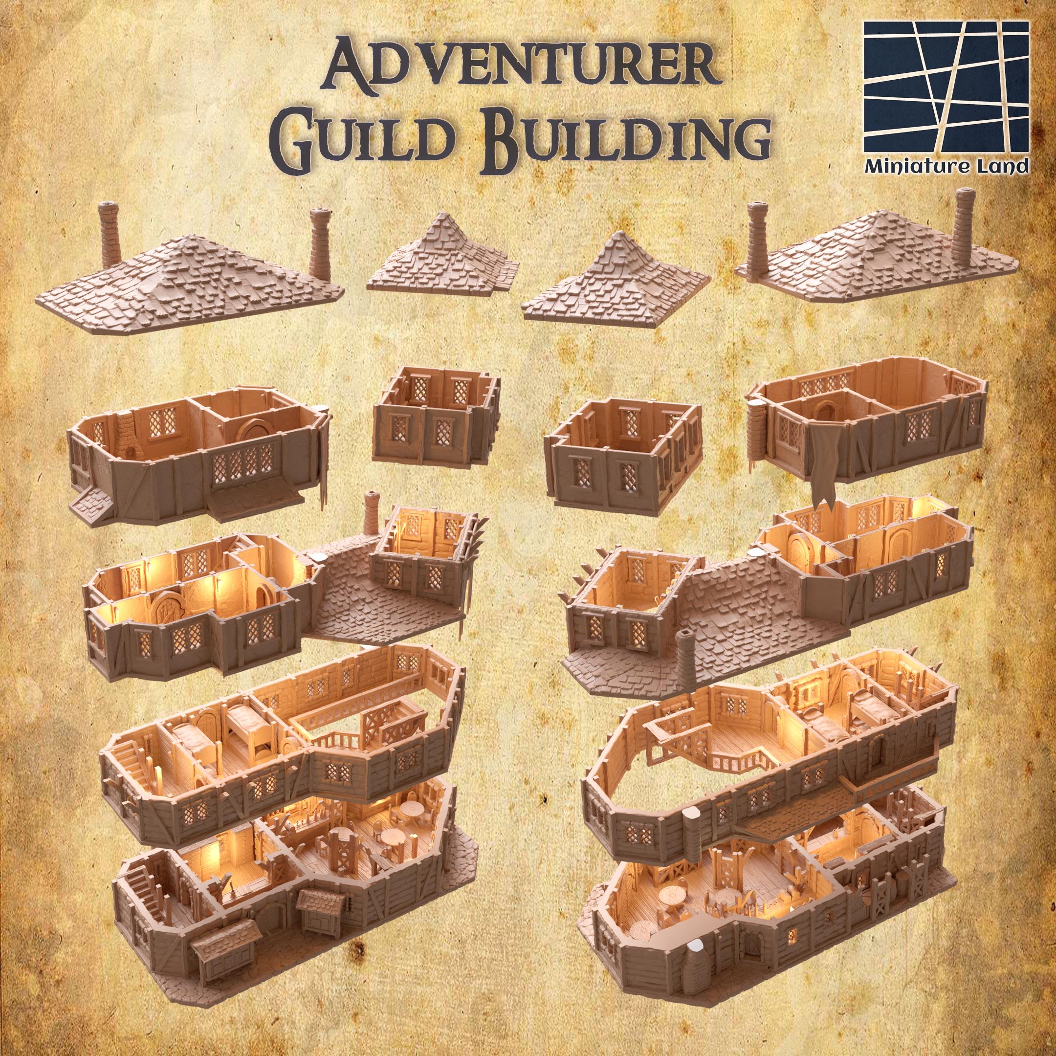 Adventurer Guild Building, 28mm, 32mm - Etsy
